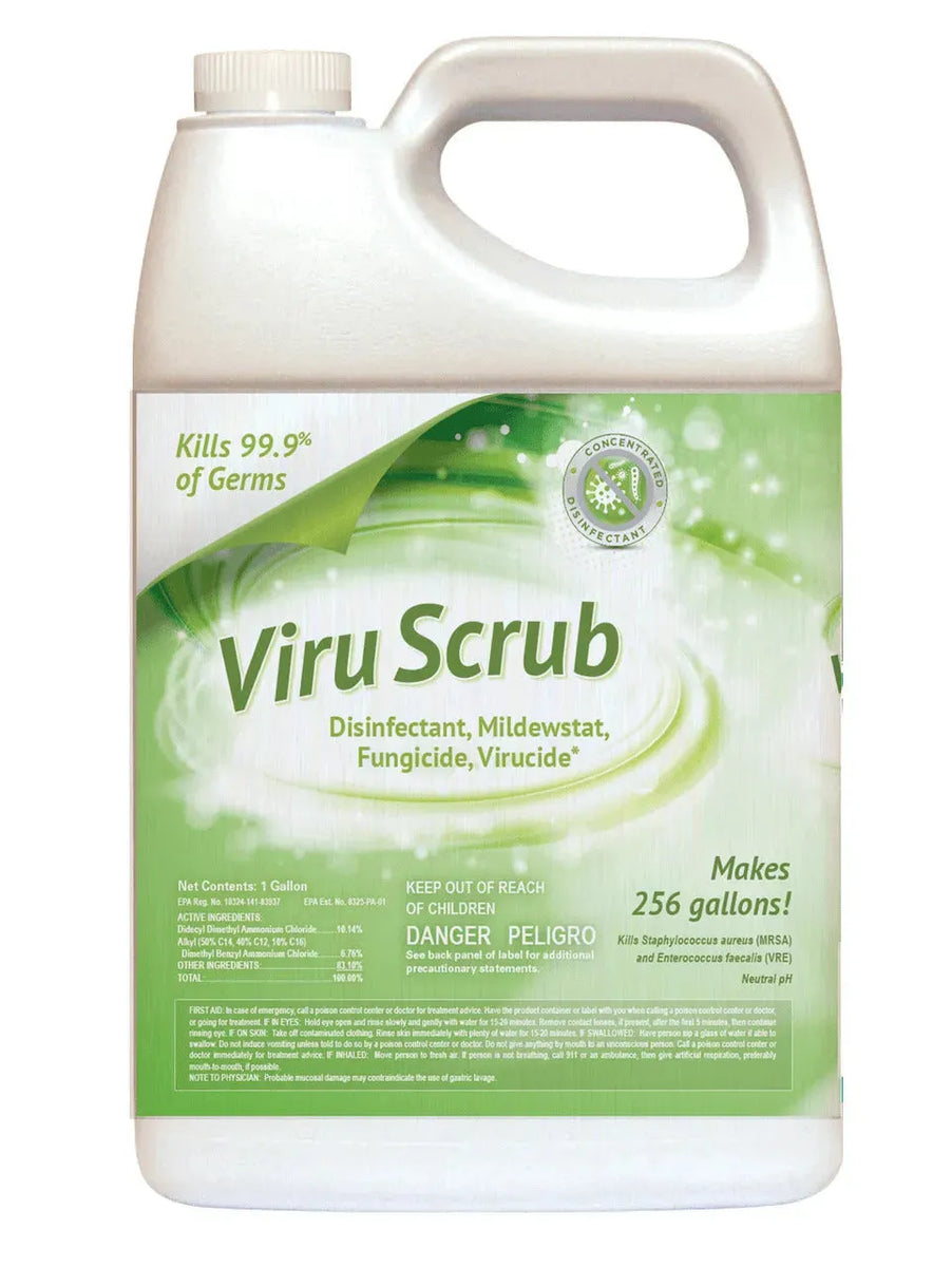 ViruScrub 1:256 Concentrate Disinfectant, Mildewcide, Fungicide & Viru – JaniSource, LLC
