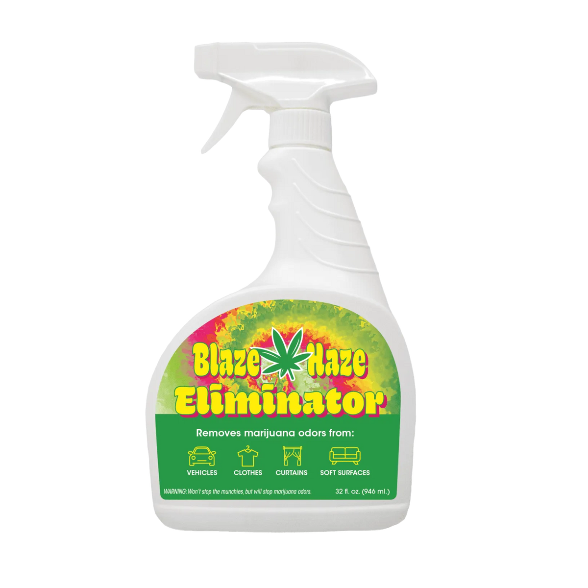 Blaze Haze Eliminator, removes marijuana odors from soft surfaces, 1 Q ...