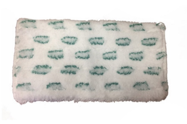 IPC 18" Microfiber Mop Pad, Green Spotted Scrub Dots, Pocket-Flap, Col ...