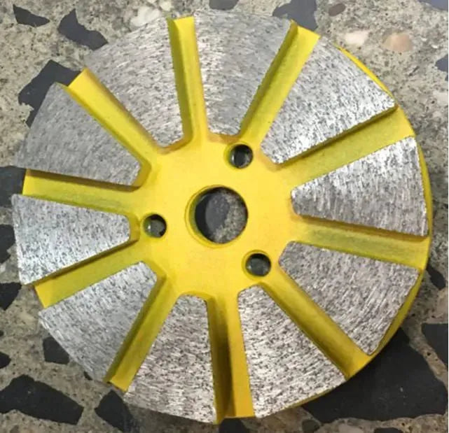 100 Grit 3" Metal Bond Diamond Grinding Puck, 10 Segments (Each ...