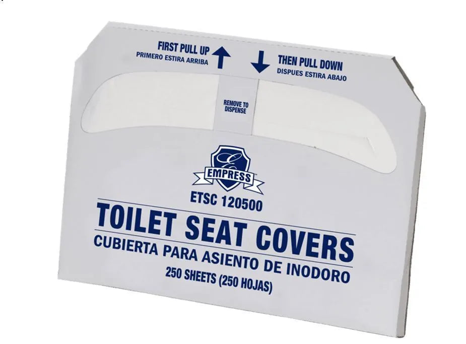 Empress ETSC 120500 Half-Fold Toilet Seat Covers, White (Pack of 250 ...