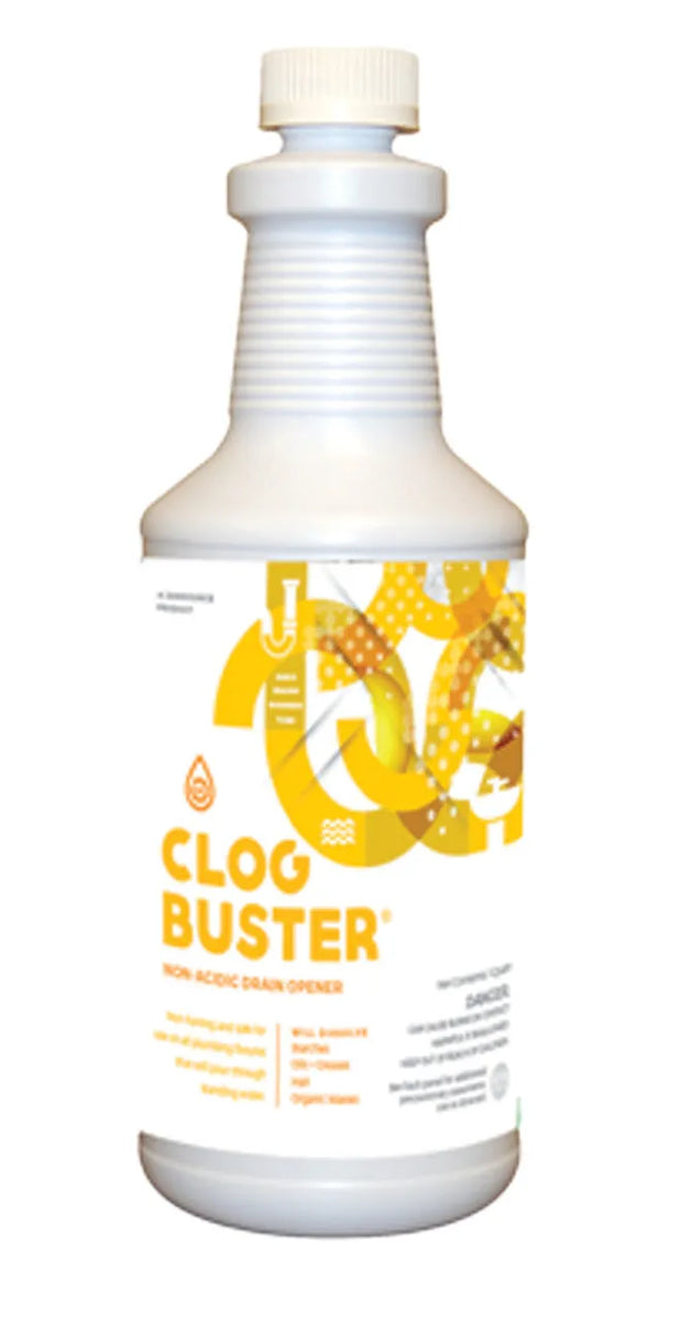 ClogBuster Liquid Drain Opener and Clog Remover, Commercial Grade, 1 Q ...