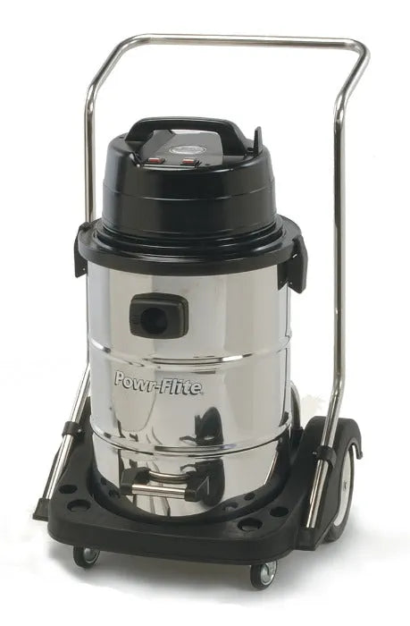 Powr-Flite 20 Gallon Wet Dry Vacuum, Dual Motor with Stainless Steel T ...