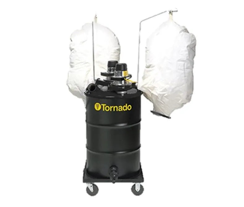 Tornado JE Dual Electric 2.25 HP Wet-Dry Jumbo Industrial Vacuum (9596 ...